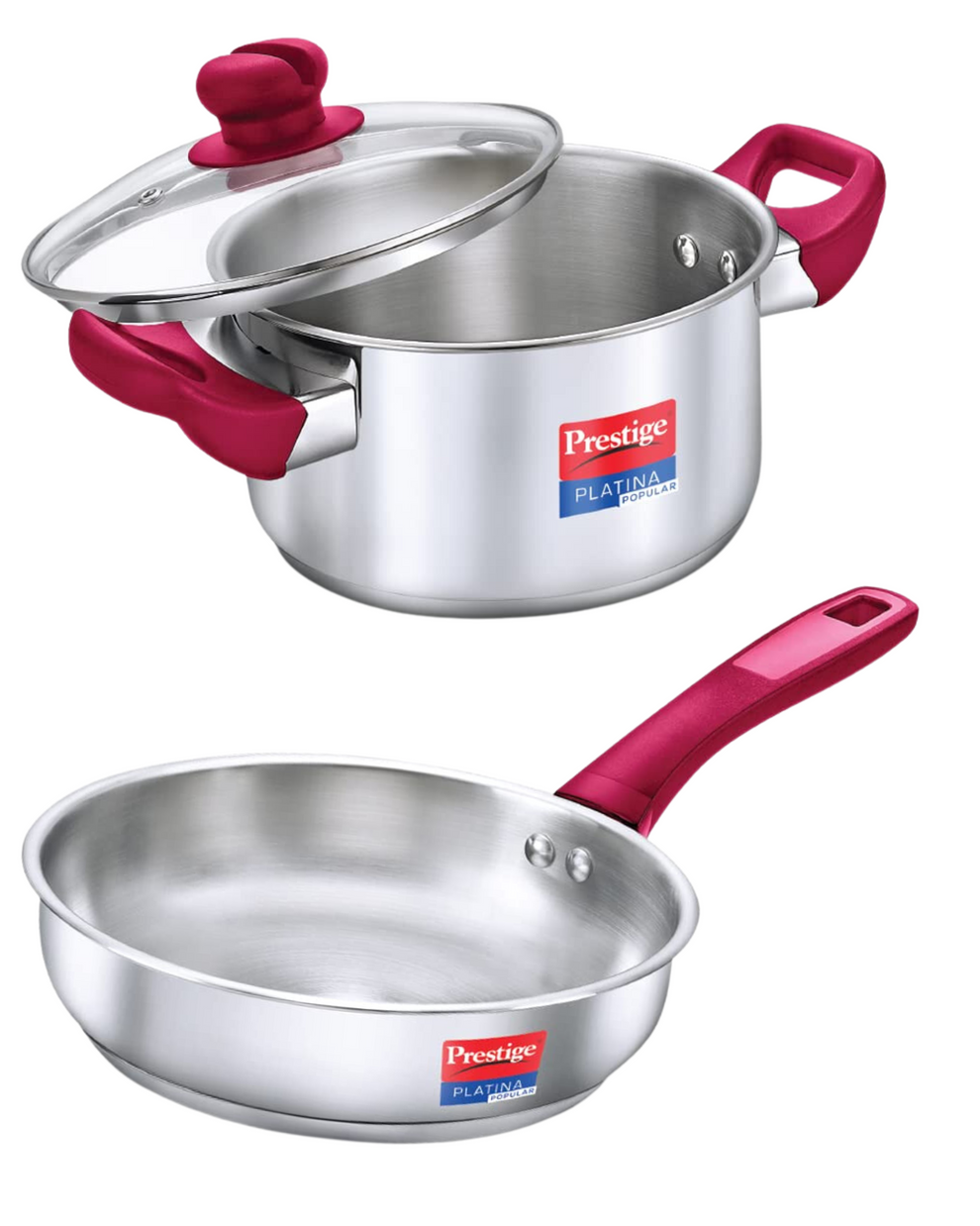 Prestige Platina Popular Stainless Steel Casserole with lid 180MM(2L ...