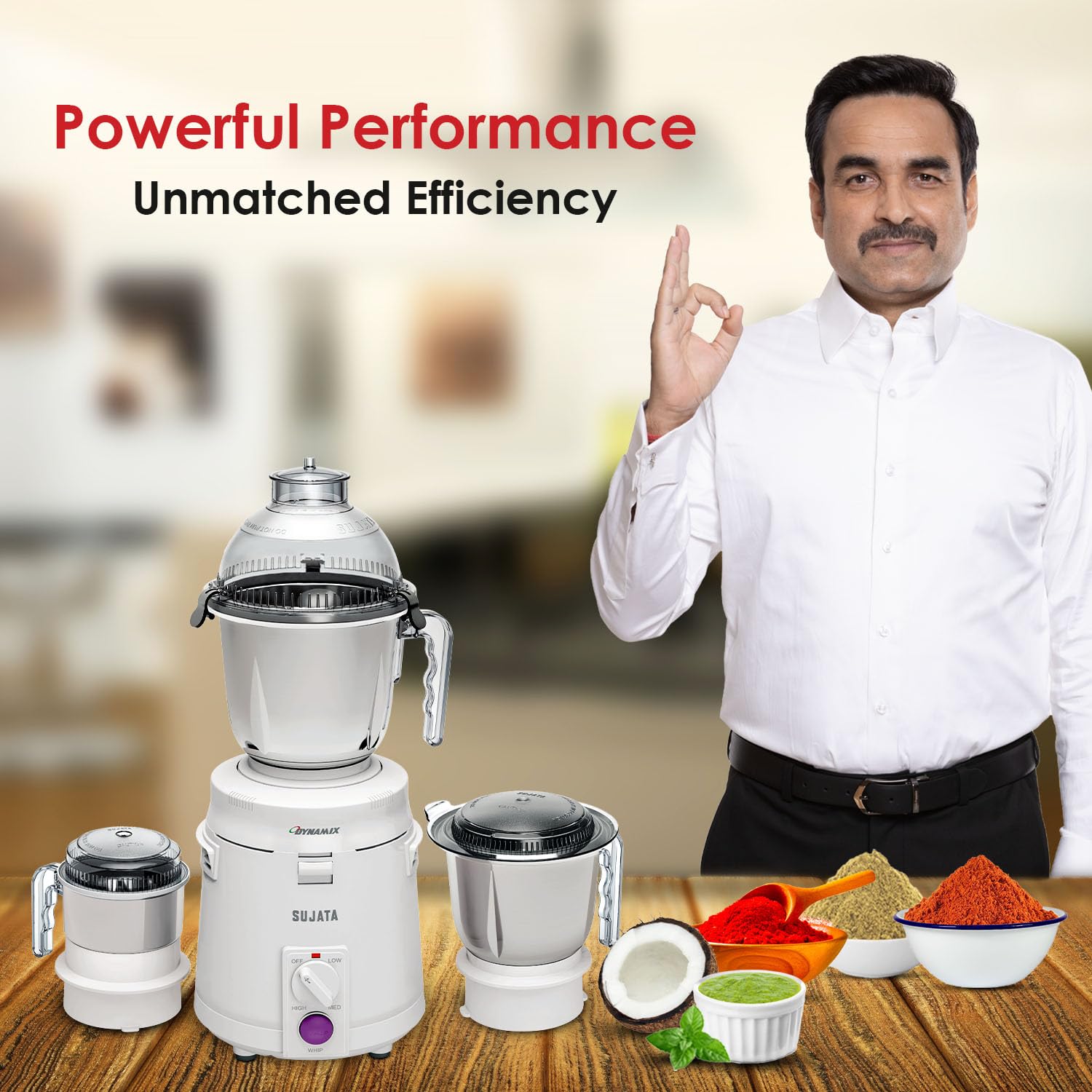 Sujata DYNAMIX The Heavy Duty Mixer Grinder with Extra Blender juicer TOUCH N FEEL STORE Your Soul Statement